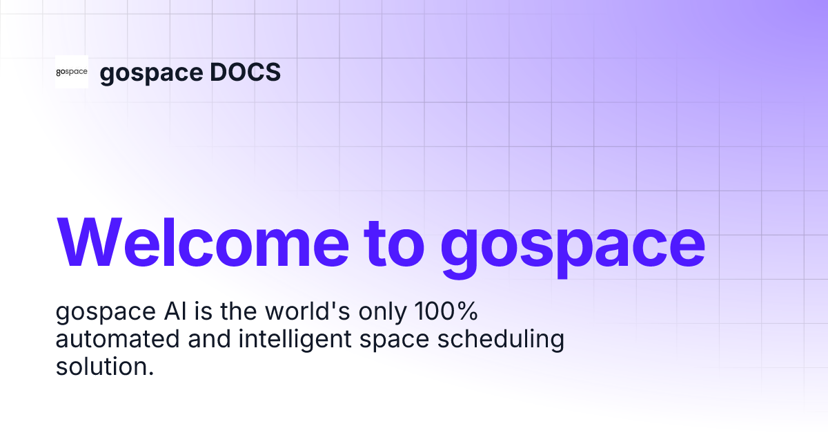 Welcome to gospace | gospace DOCS